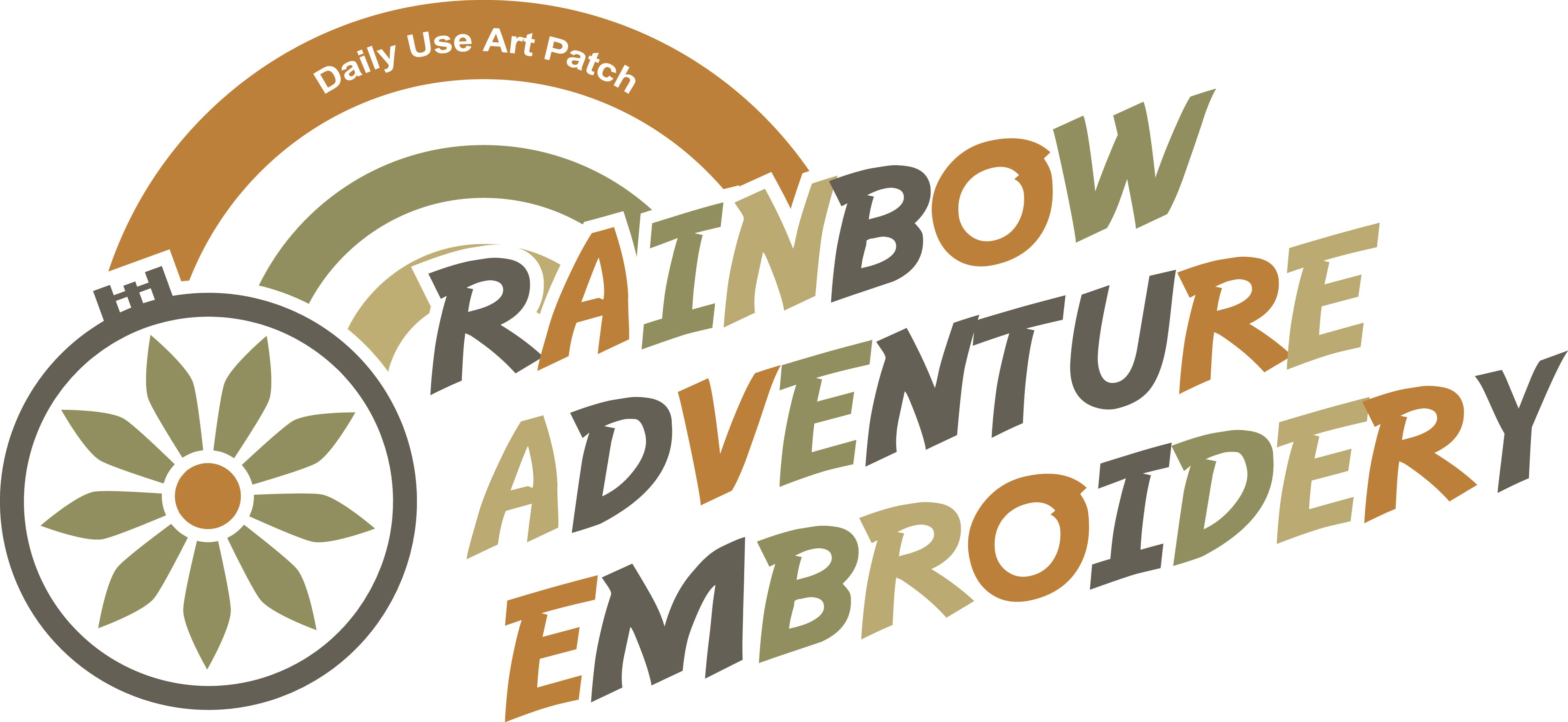 Rainbow Adventure Embroidery | ハンドルミシン